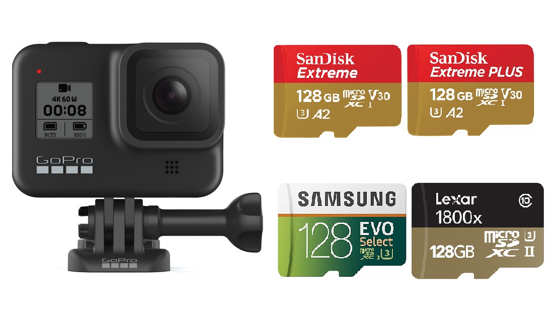 Recommended SD Cards for GoPro Hero 7 Black/White/Silver